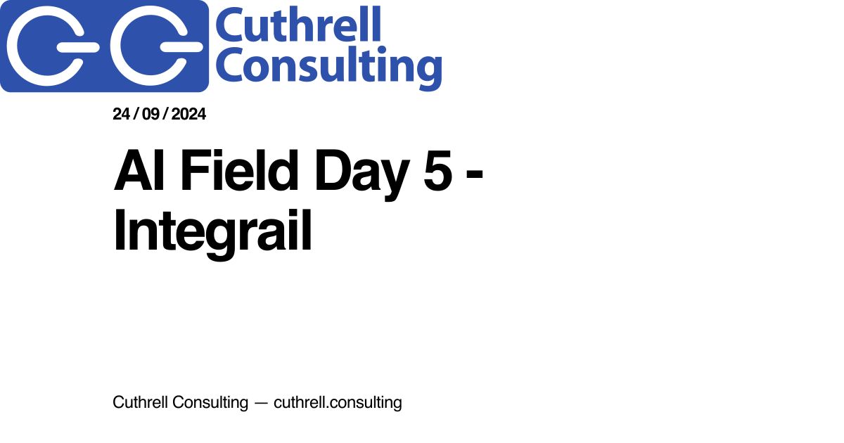 AI Field Day 5 - Integrail
